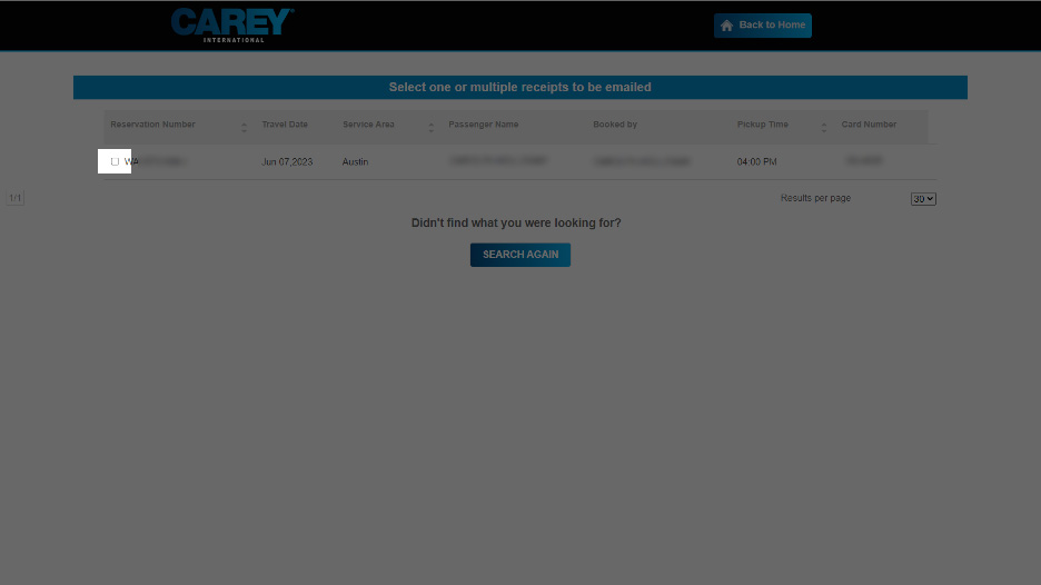 How to Get Receipts After a Trip - Carey Support